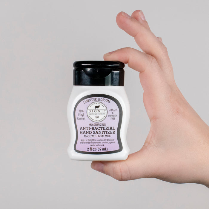 Dionis Lavender Blossom Goat Milk Hand Sanitizer 2oz – Nicola Flora